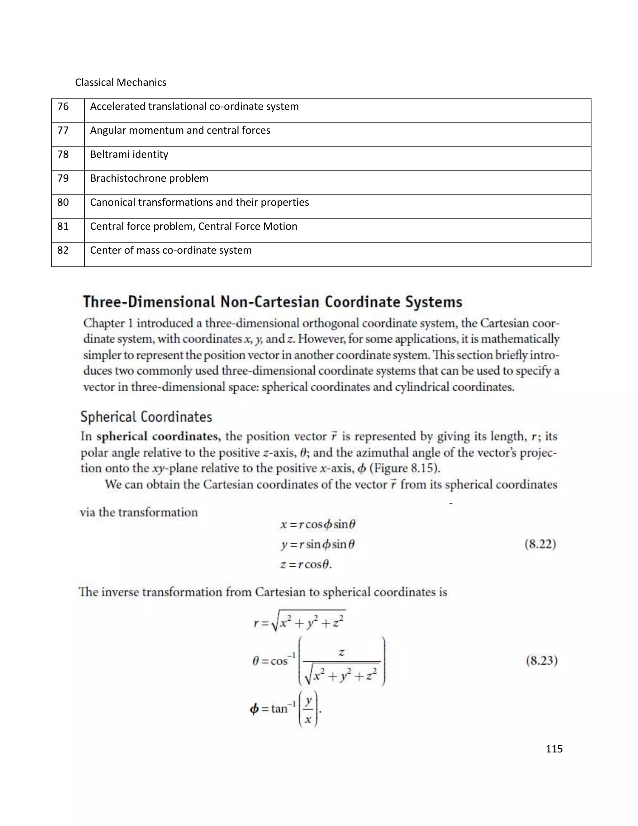 Classical Mechanics Pages 115 271 | PDF