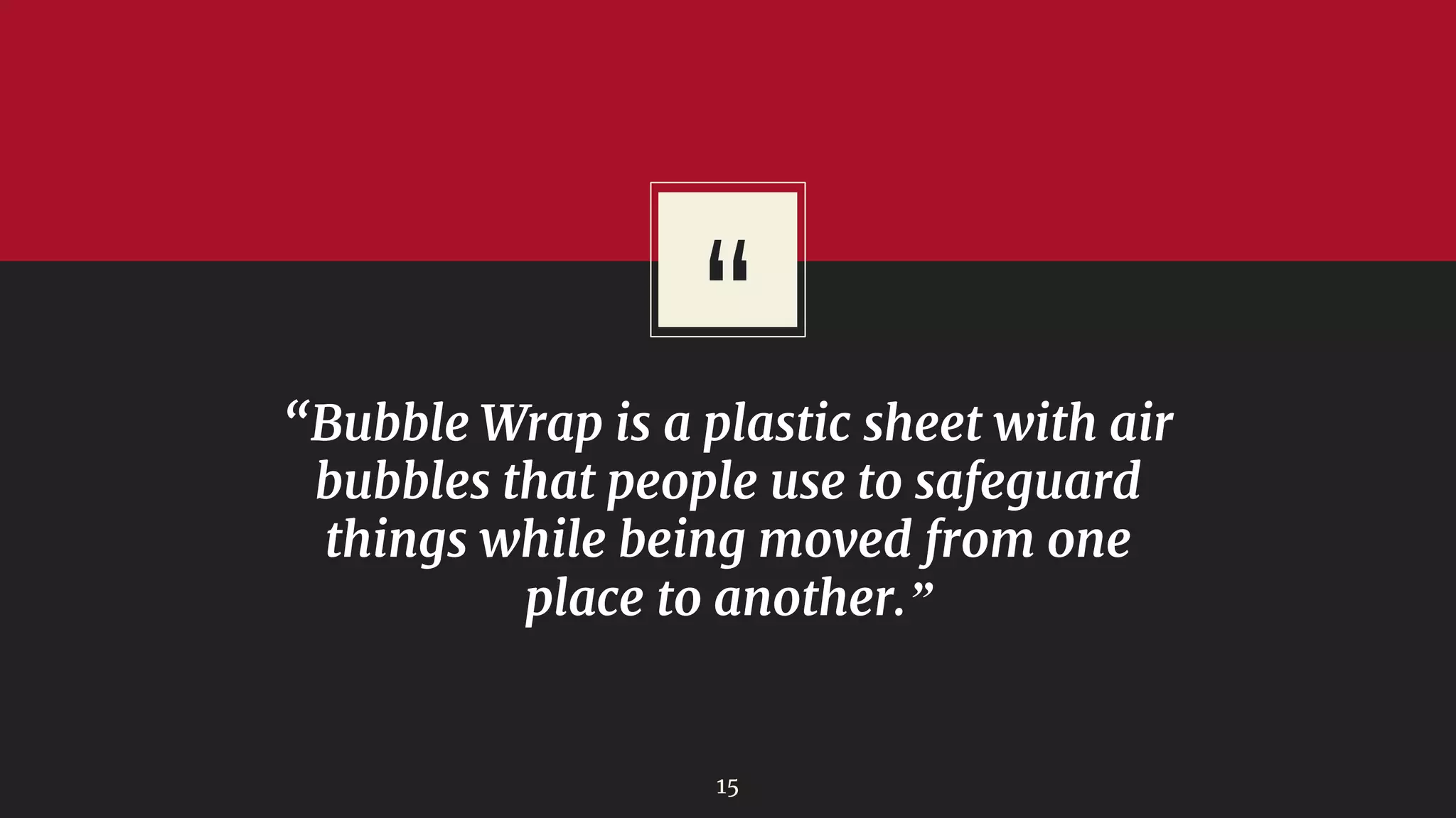 Air bubble packing for fragile objects is an example of impulse. | PPTX