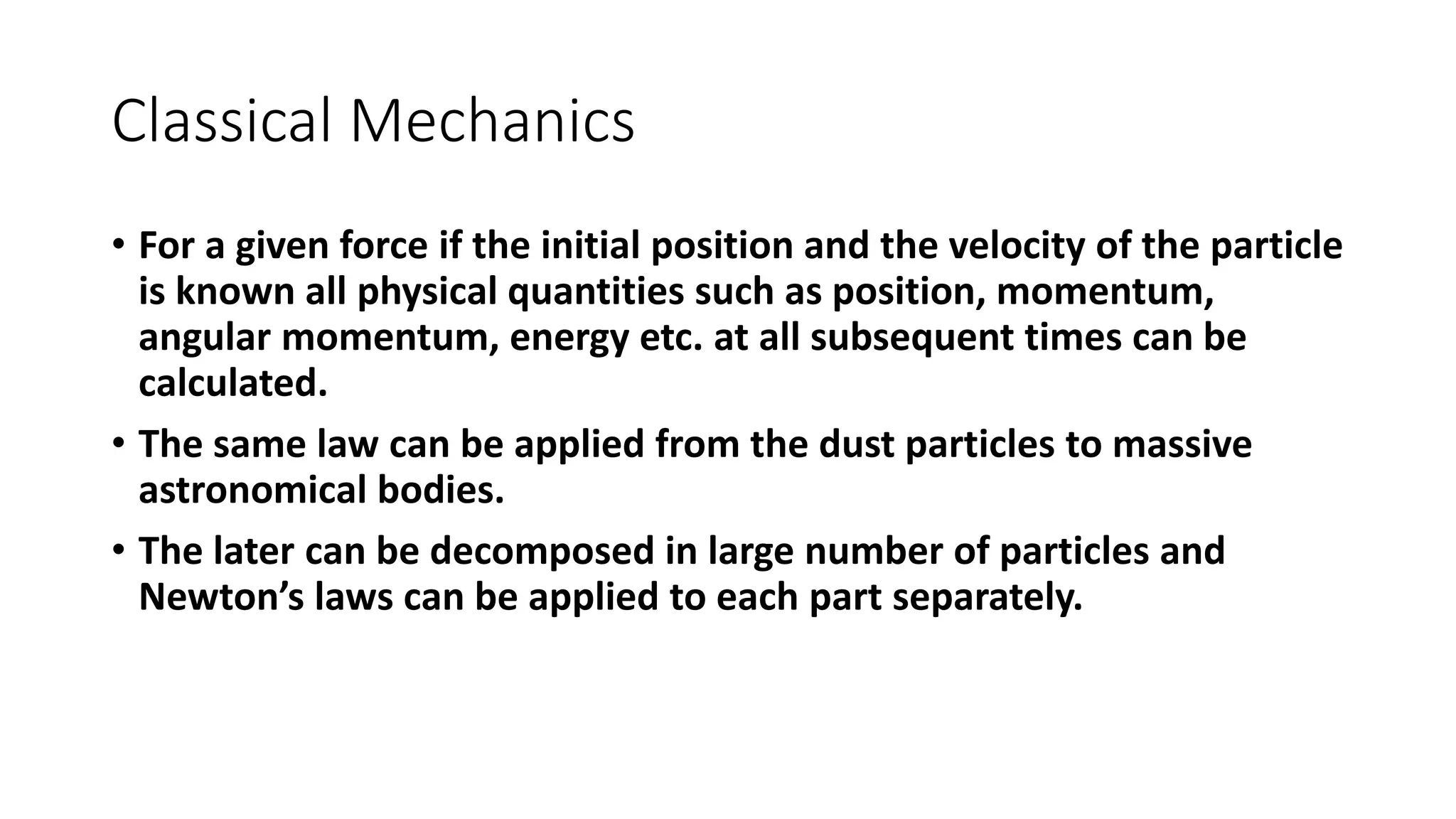 Classical mechanics vs quantum mechanics | PPTX