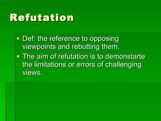 Classical Model of Argument | PPT