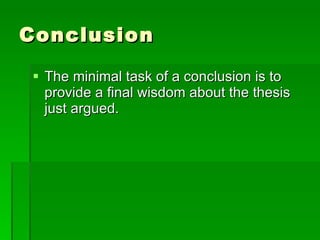 Classical Model of Argument | PPT