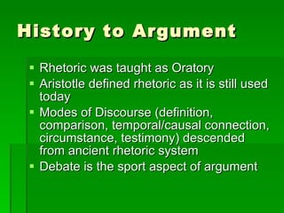 Classical Model of Argument | PPT
