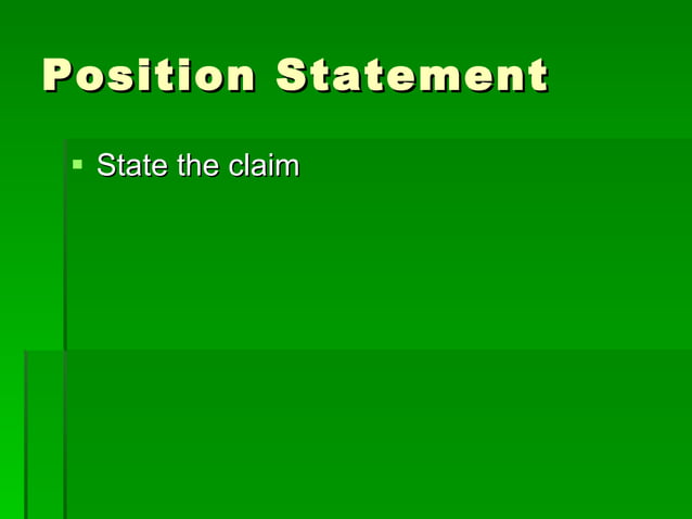 Classical Model of Argument | PPT