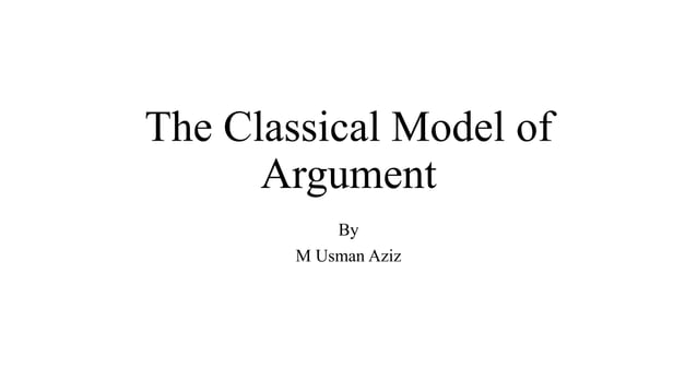 Classical model of argument.pptx