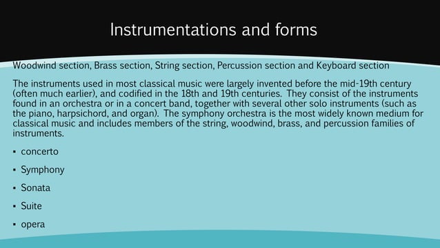 Classical music (a brief explanation of Classical music) | PPTX ...