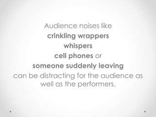 Classical Music Audience Etiquette | PPTX