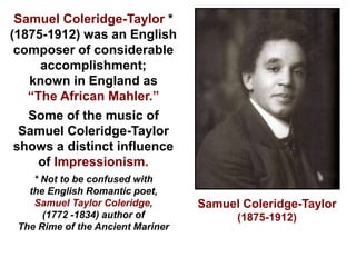 Classical Music Composers of African Heritage | PPTX