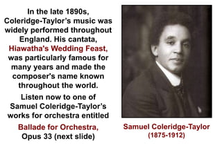 Classical Music Composers of African Heritage | PPTX
