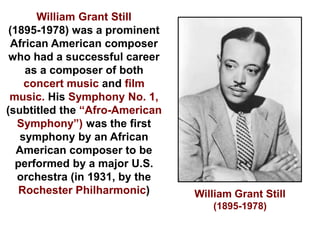 Classical Music Composers of African Heritage | PPTX