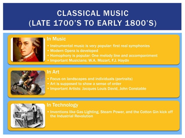 Classical music history | PPTX | Classical Music | Music