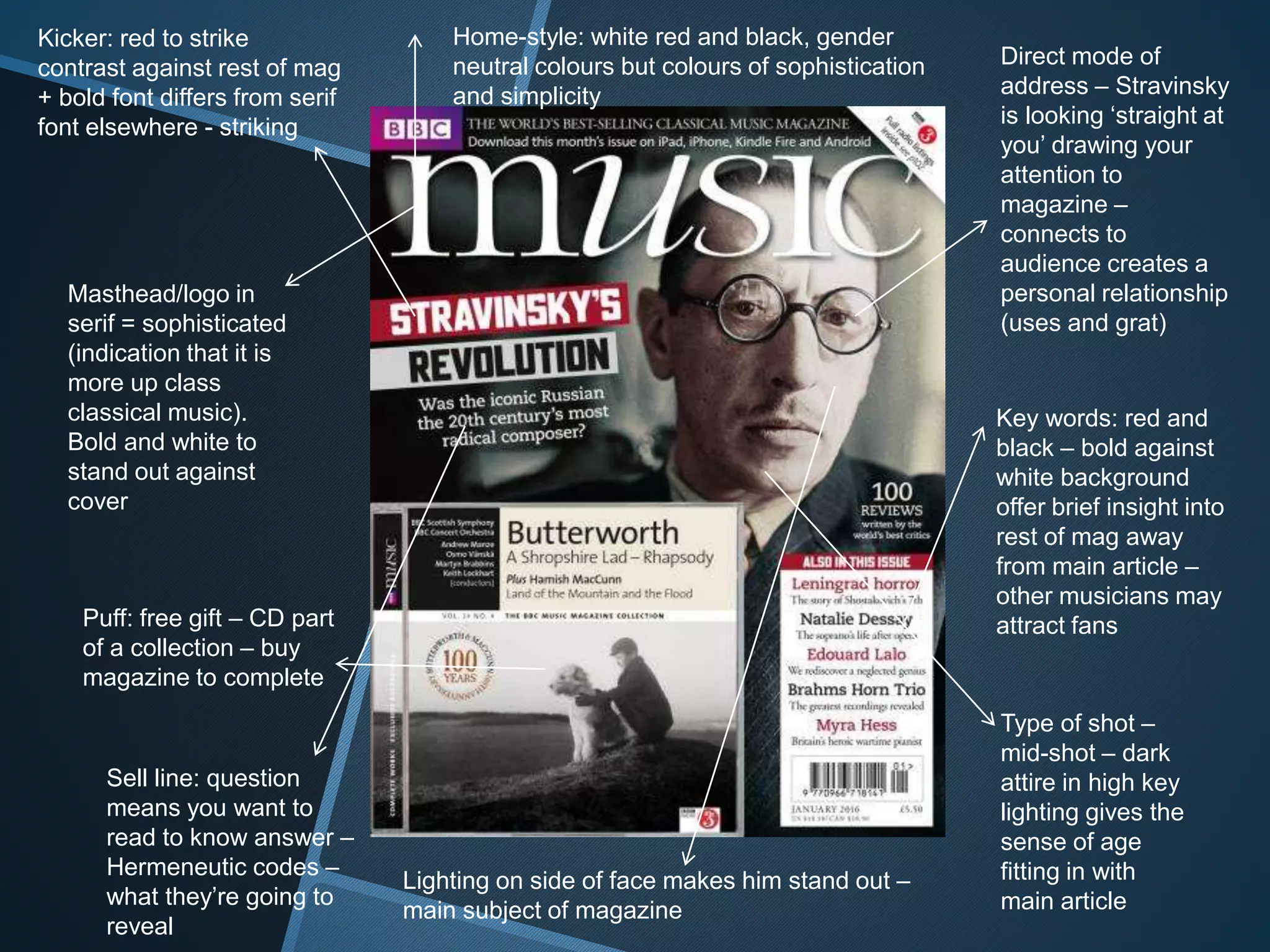 Classical music magazines front cover analysis | PPTX