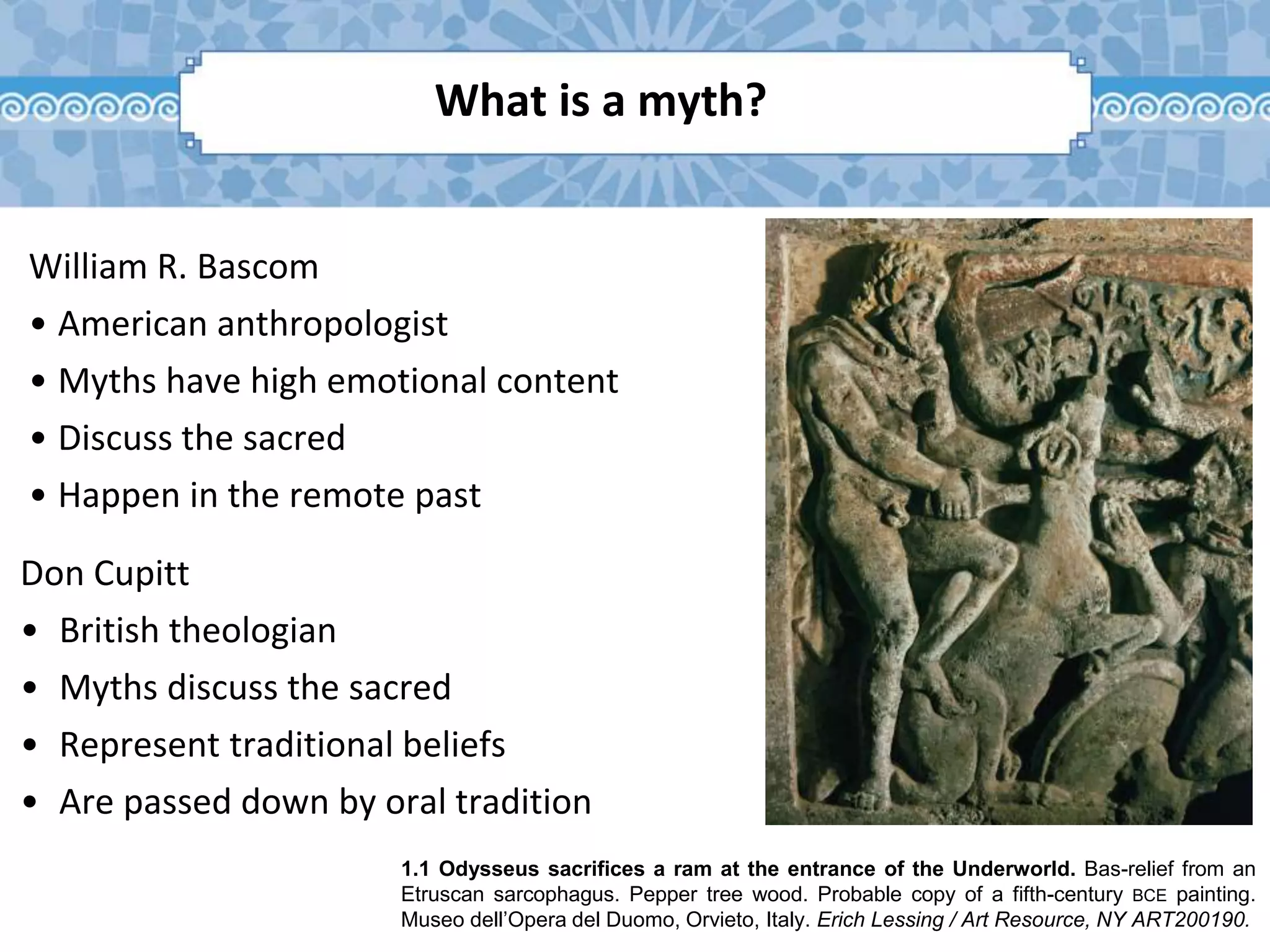 Classical mythology in context chapter 1 slides | PPTX