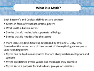 Classical mythology in context chapter 1 slides | PPTX