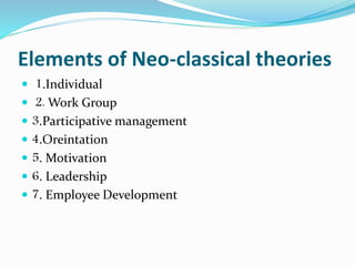 Neoclassical Theory