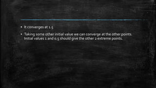 Classical optimization theory Unconstrained Problem | PPT