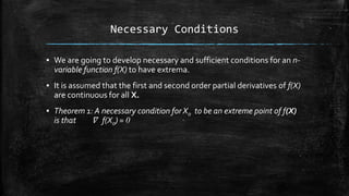 Classical optimization theory Unconstrained Problem | PPT