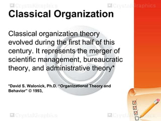Classical organizational theory(scientific management) | PPT