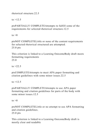 Classical Outline ---Week 5 Body part 2If you have chosen .docx