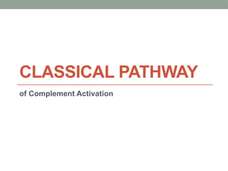 Classical complement activation Pathway.pptx