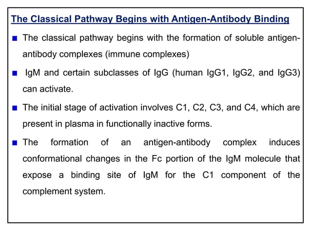 Classical pathway of complement | PPTX | Blood Disorders | Diseases and ...