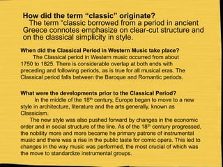 Classical period | PPTX
