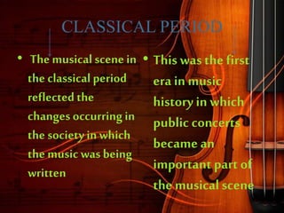 Classical period of music | PPTX