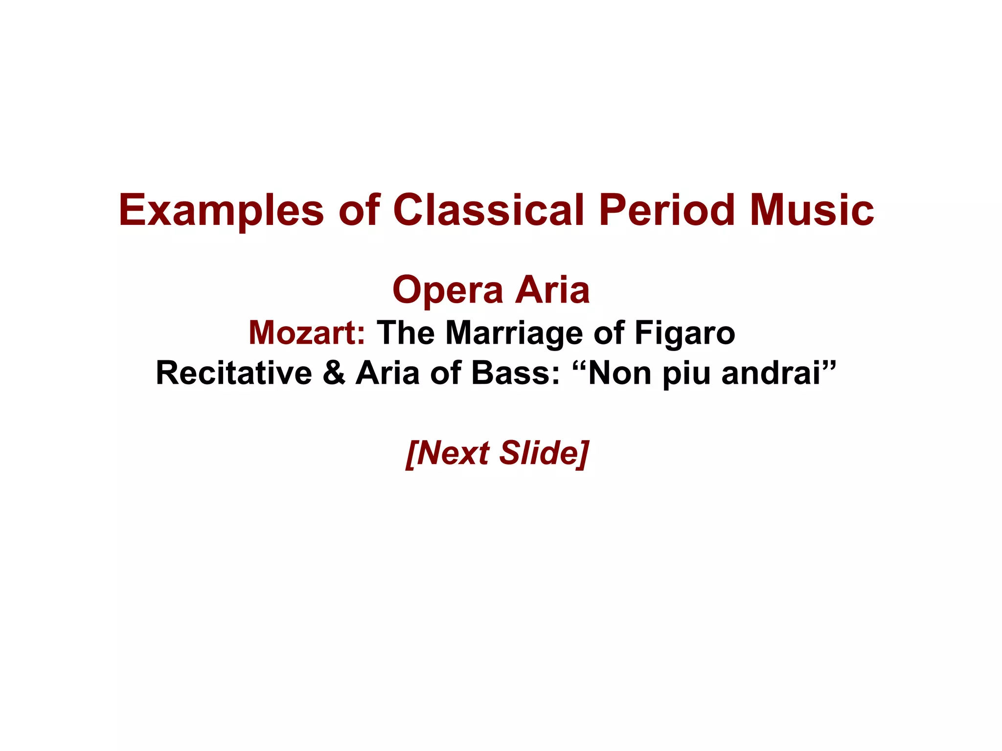 The Classical Period of Western Musical History | PPT