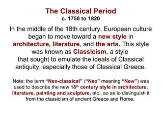 The Classical Period of Western Musical History | PPT