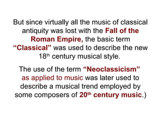 The Classical Period of Western Musical History | PPT