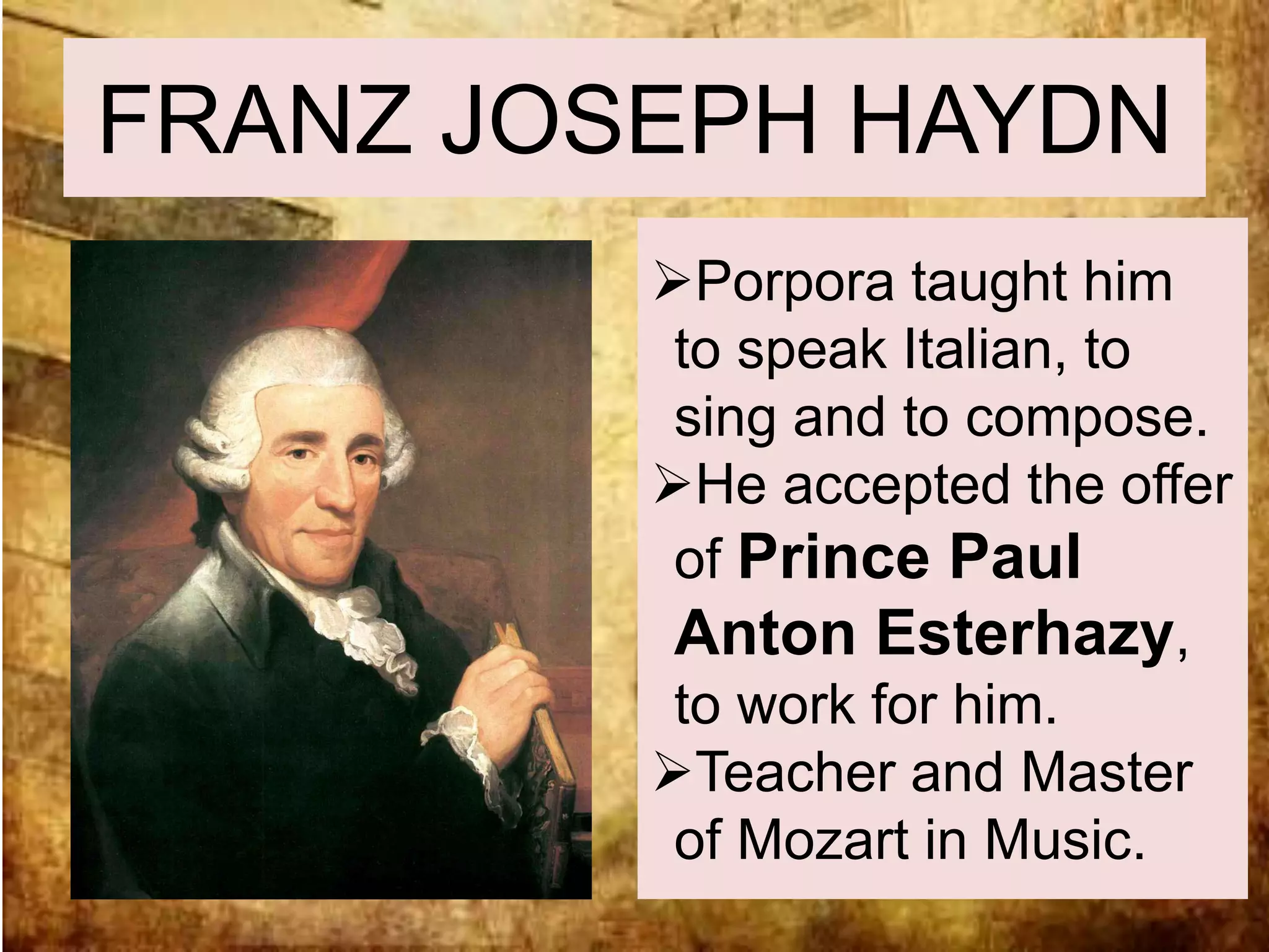 CLASSICAL PERIOD COMPOSERS | PPTX