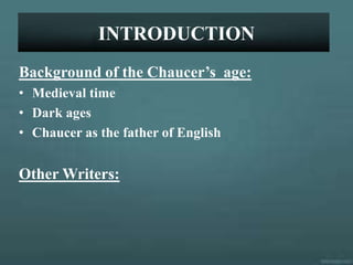 Classical poetry (Chaucer's style and versification) | PPTX