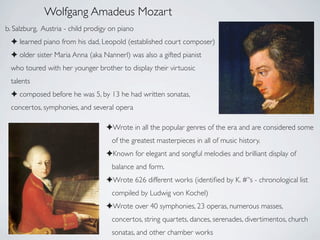 Classical power point | PPT | Classical Music | Music