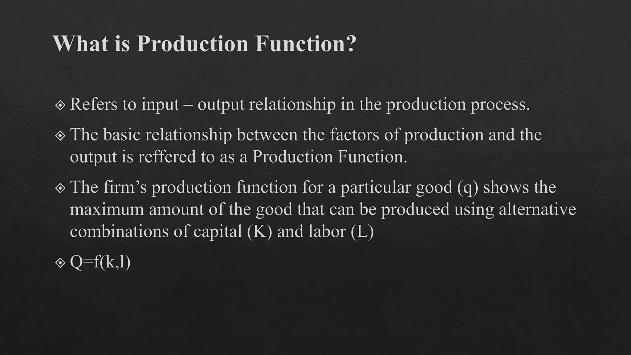Classical production function and three stages of production | PPTX