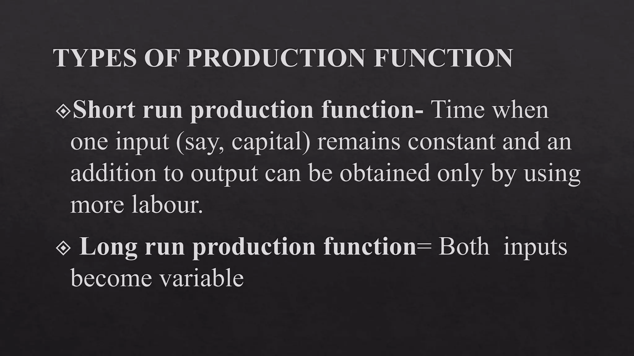 Classical production function and three stages of production | PPTX