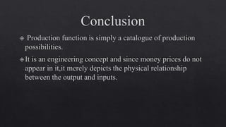 Classical production function and three stages of production | PPTX