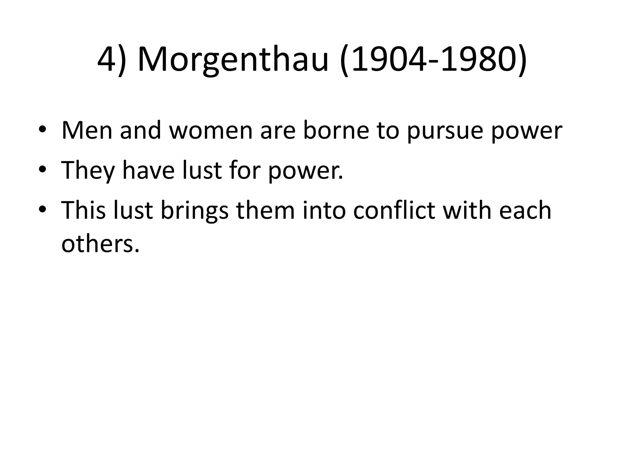 Classical realism in International Relations | PPTX