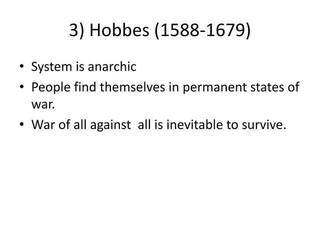 Classical realism in International Relations | PPTX | Politics