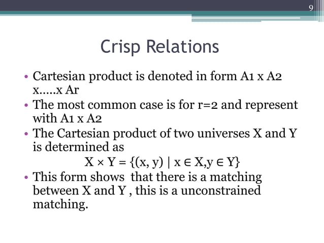 Classical relations and fuzzy relations | PPTX