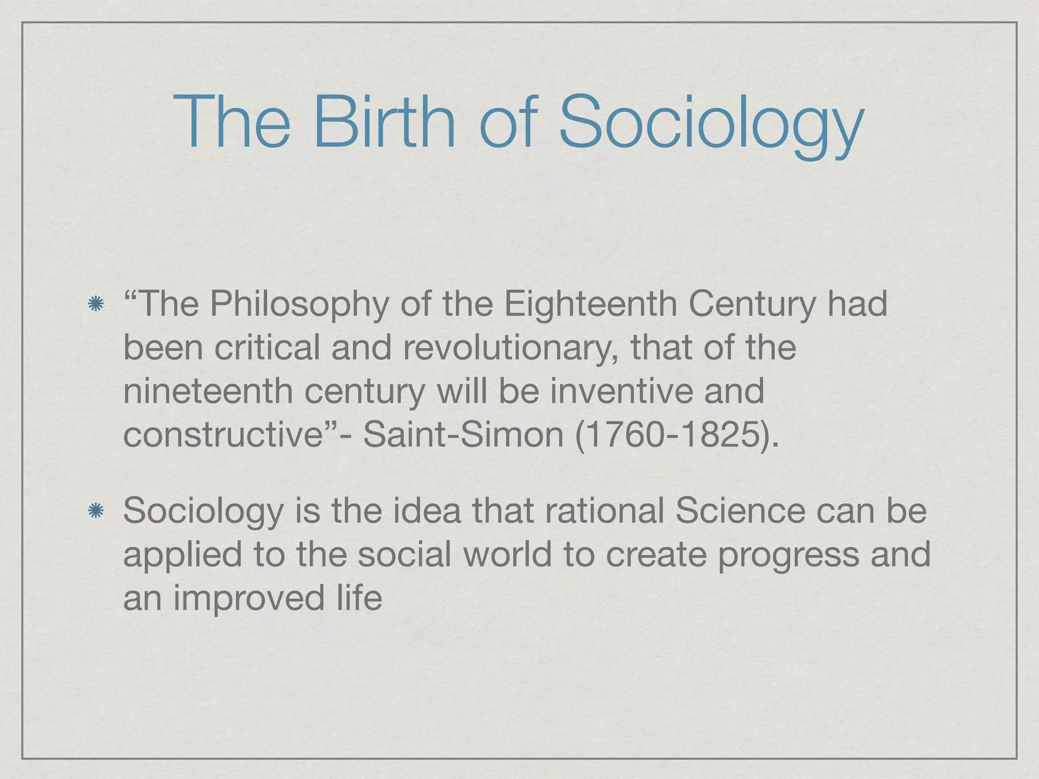 Classical Sociological Theory | PDF