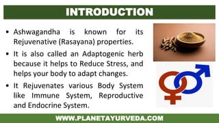 Classical Synonyms and Categorization of Ashwagandha in Ayurveda.pptx