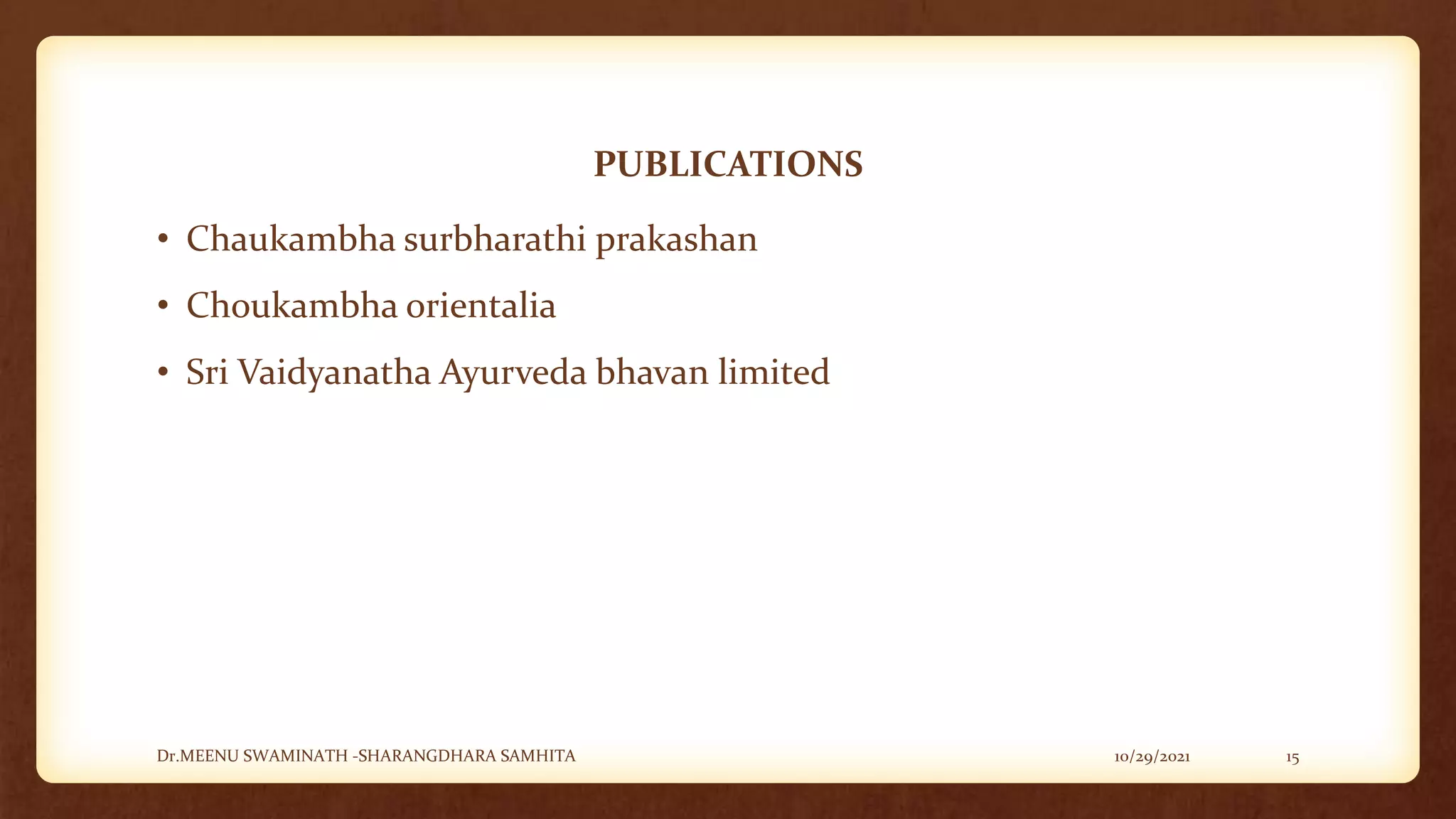SHARANGDHARA SAMHITA-Dr.MEENU SWAMINATH | PPTX