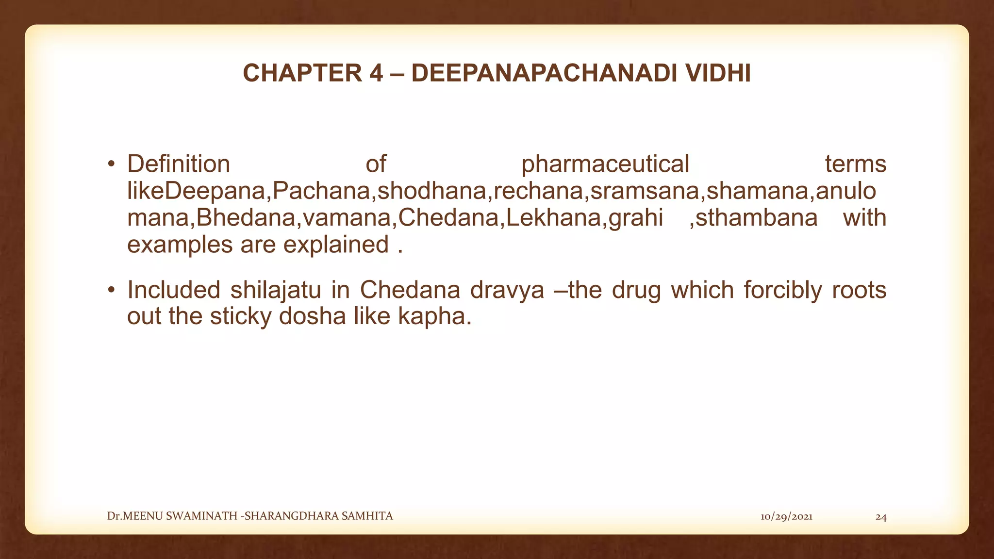 SHARANGDHARA SAMHITA-Dr.MEENU SWAMINATH | PPTX