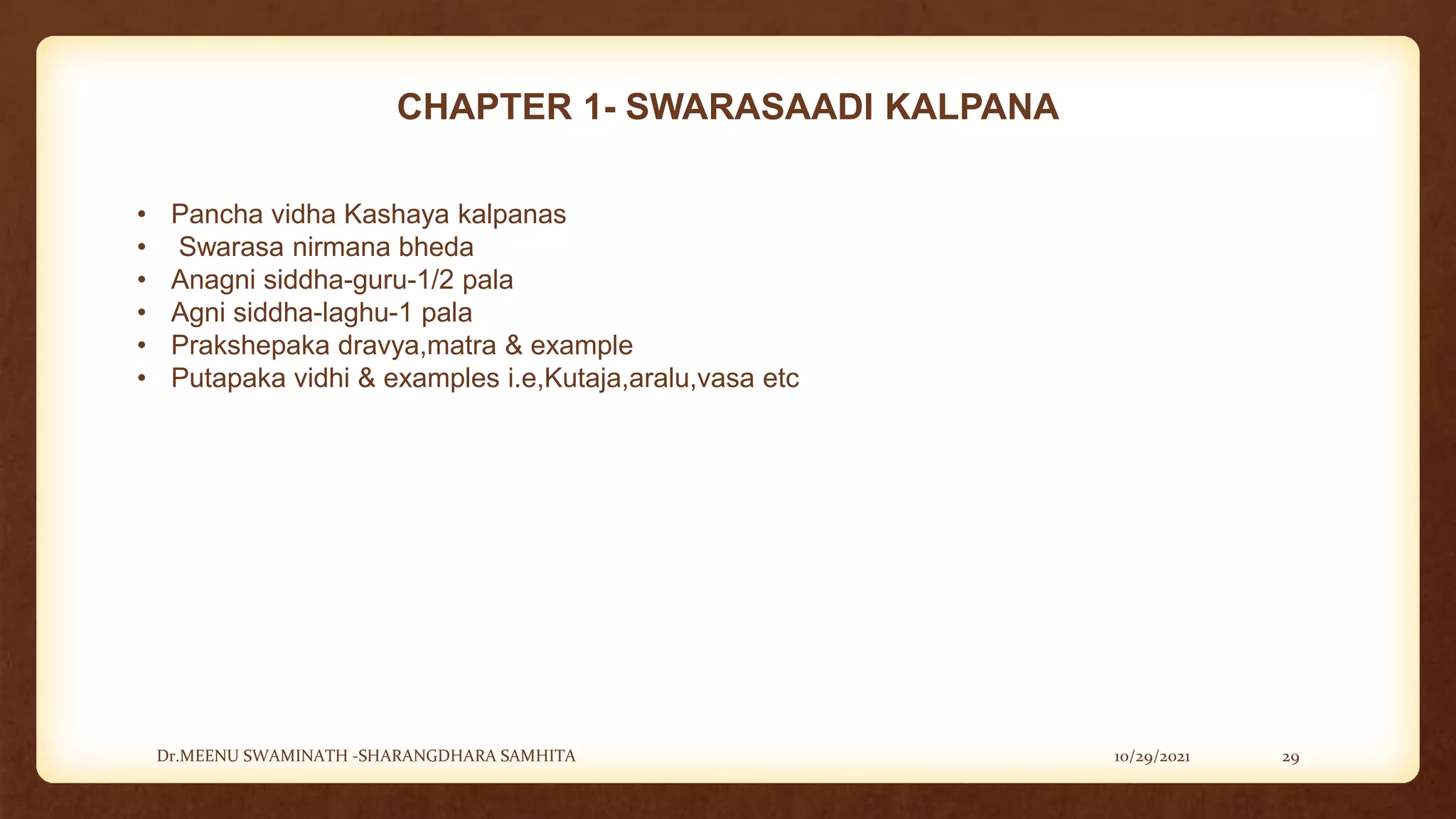 SHARANGDHARA SAMHITA-Dr.MEENU SWAMINATH | PPTX
