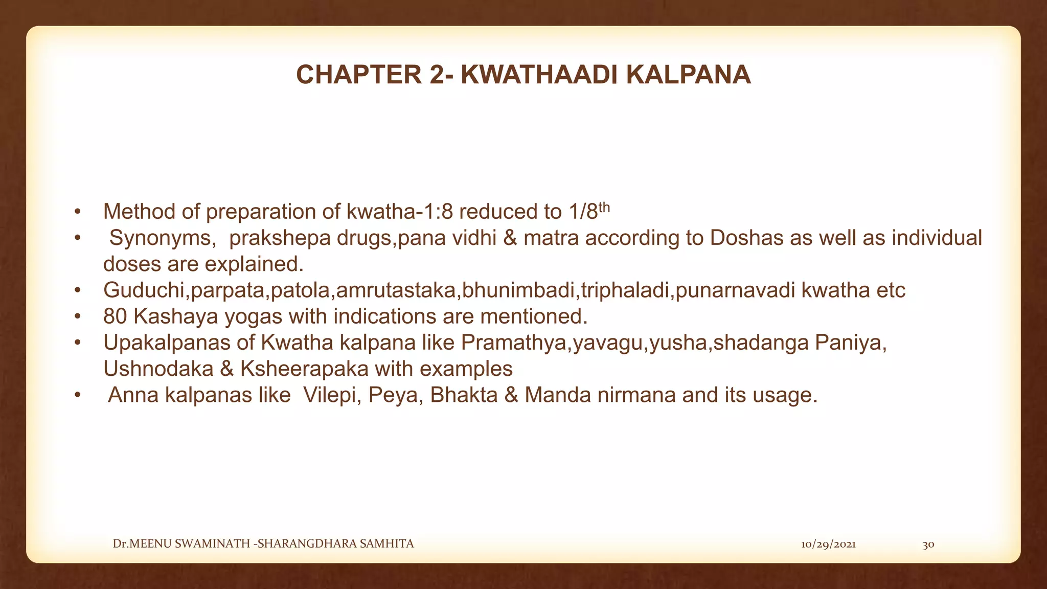 SHARANGDHARA SAMHITA-Dr.MEENU SWAMINATH | PPTX