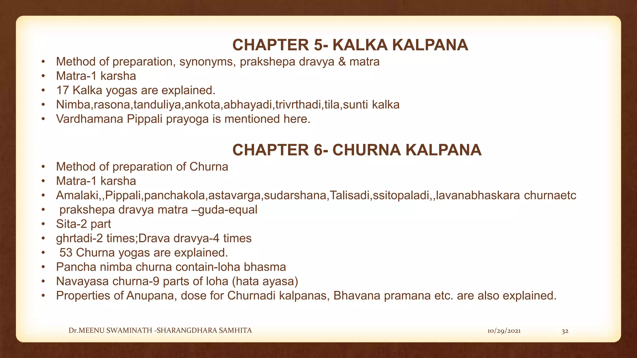 SHARANGDHARA SAMHITA-Dr.MEENU SWAMINATH | PPTX