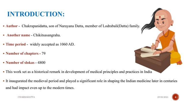 Chakradatta/Chitsasamgraha of Chkarapanidatta.pptx- Ayurveda Samhitha ...