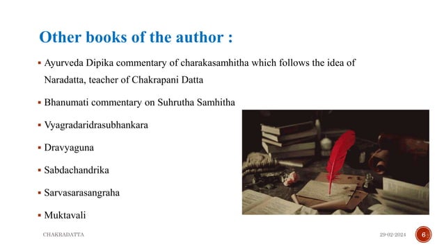 Chakradatta/Chitsasamgraha of Chkarapanidatta.pptx- Ayurveda Samhitha ...
