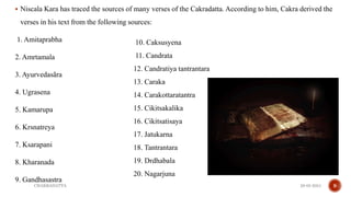 Chakradatta/Chitsasamgraha of Chkarapanidatta.pptx- Ayurveda Samhitha ...