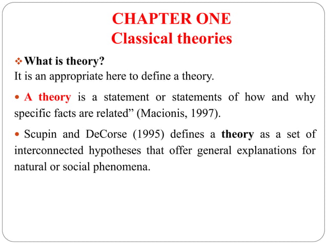 Classical theories in Anthropology.pptx | Geology | Science