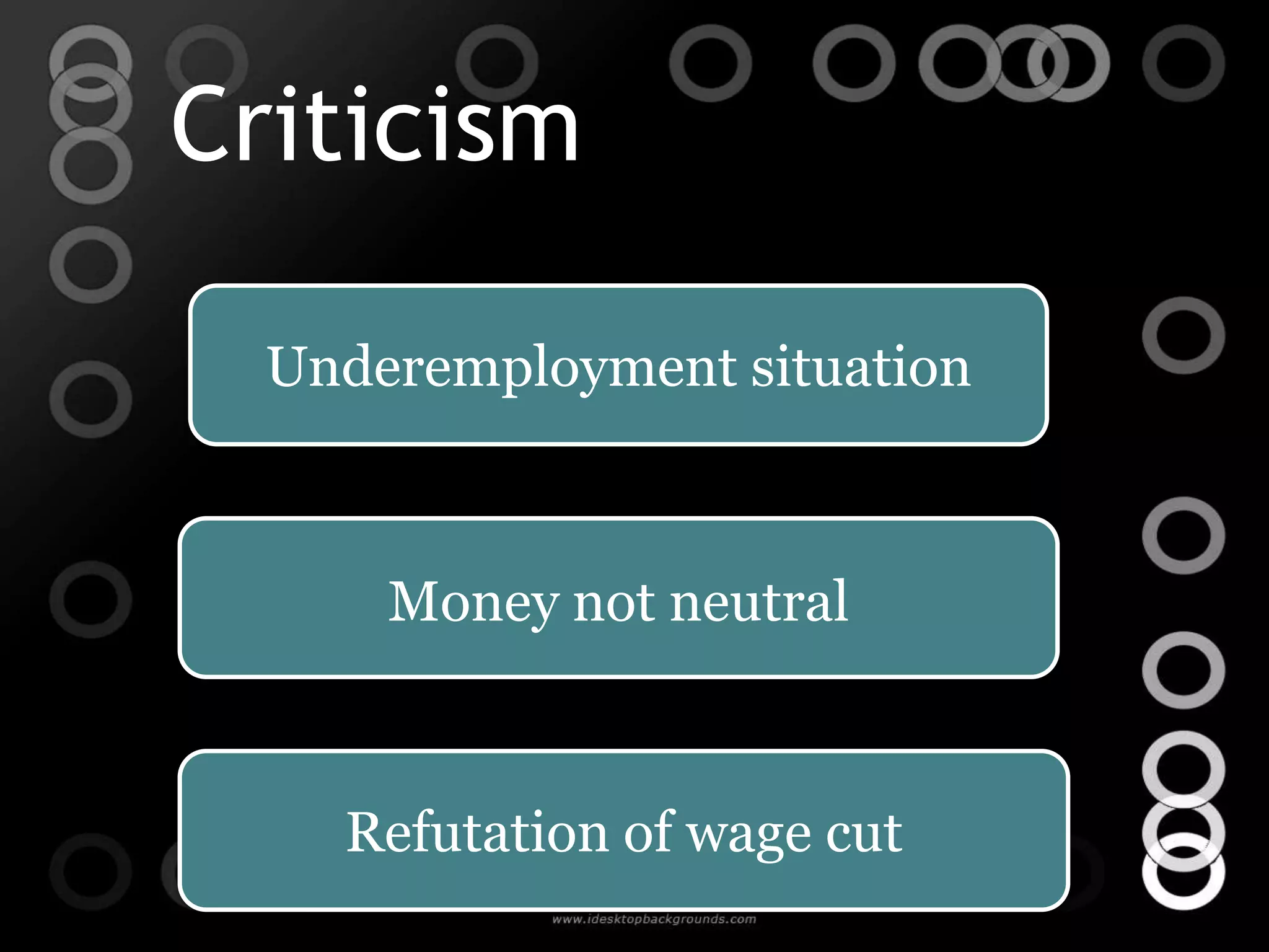 Classical theory of employment | PPTX